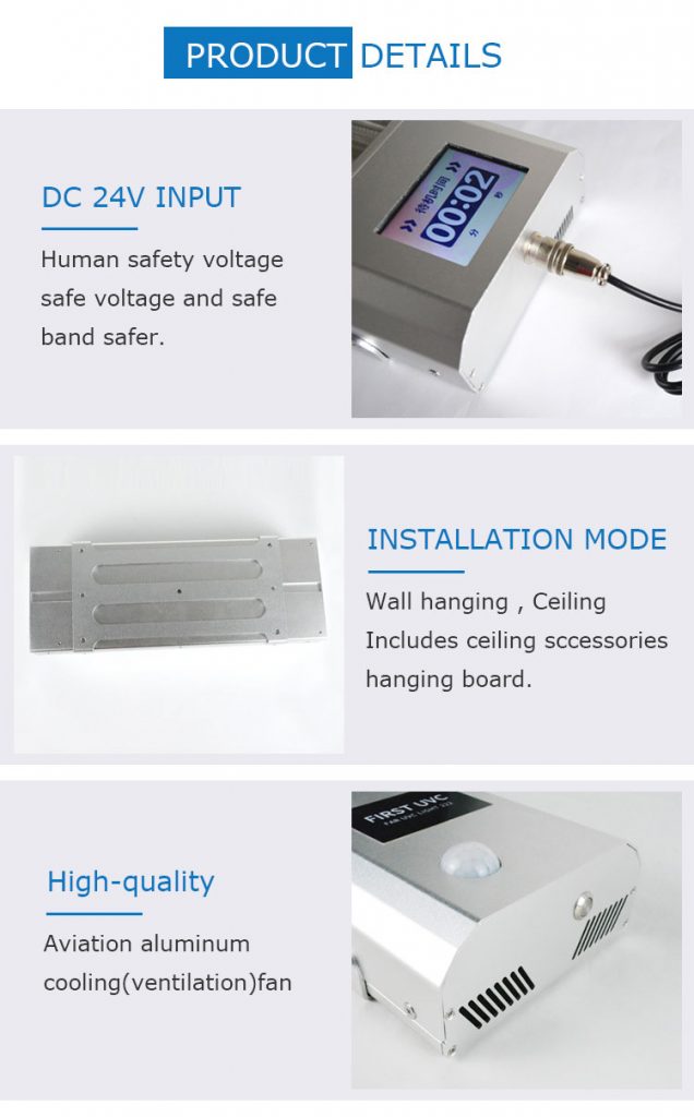 QuantaGuard Filtered 20W Far-UVC Light 222nm 24V DC FAR UVC Lighting ...